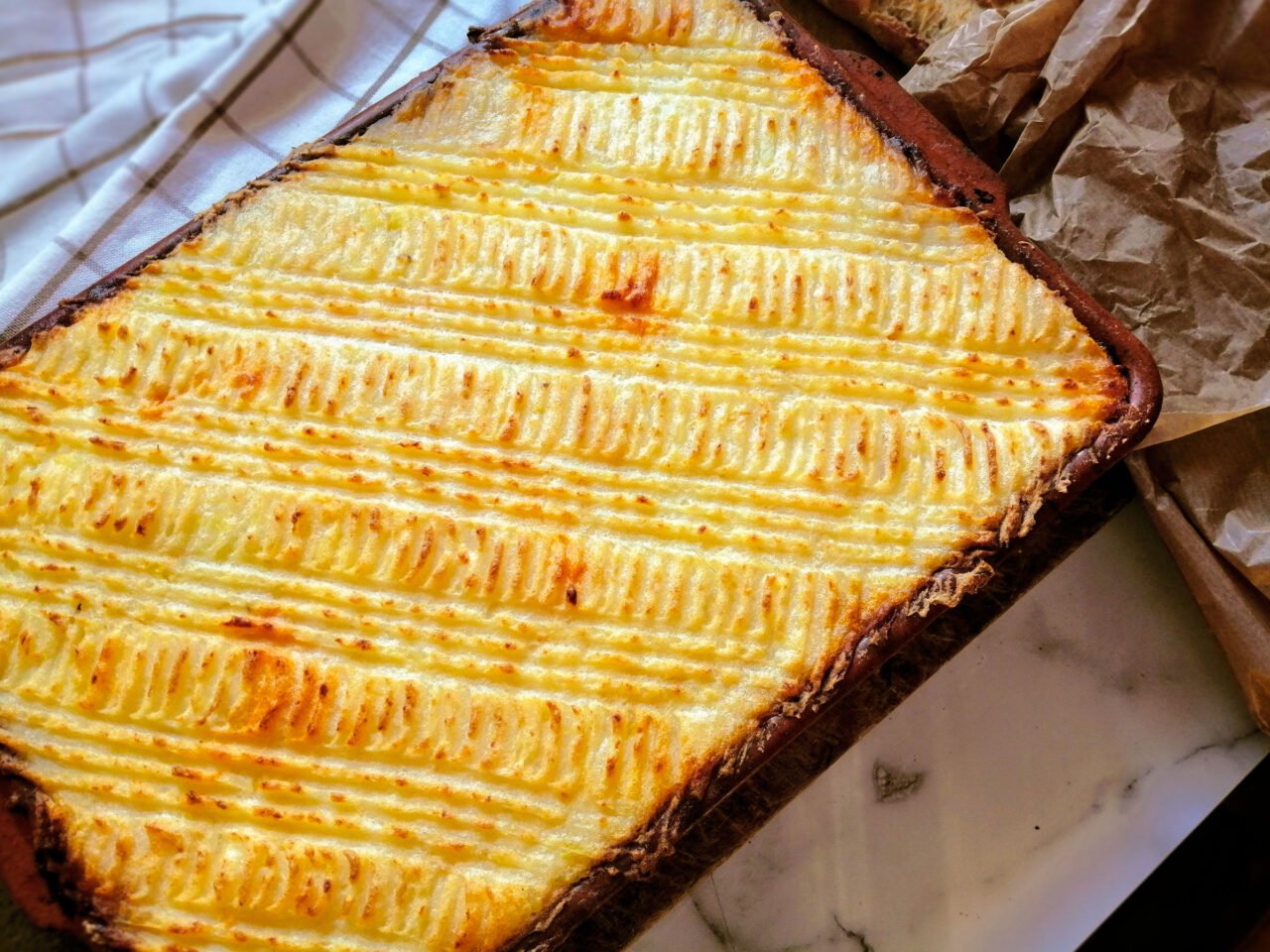 Spanish Seafood Pie (Super-easy, warming winter recipe)